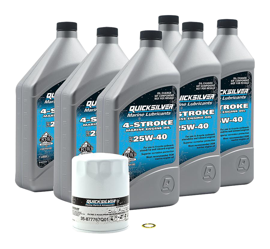 Quicksilver Oil Change Kit for Mercury L4 Verado 4-Stroke Engines ...